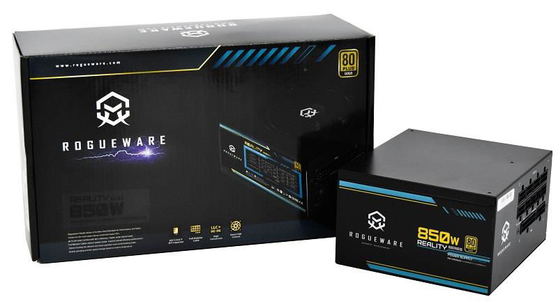 ROGUEWARE REALITY SERIES 850W FULLY MODULAR 80+ GOLD POWER SUPPLY