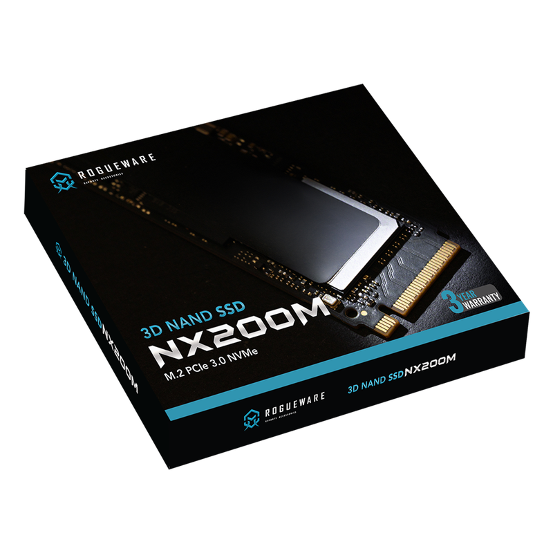 ROGUEWARE NX200M 512GB M.2 GEN3 NVME 3D NAND SOLID STATE DRIVE