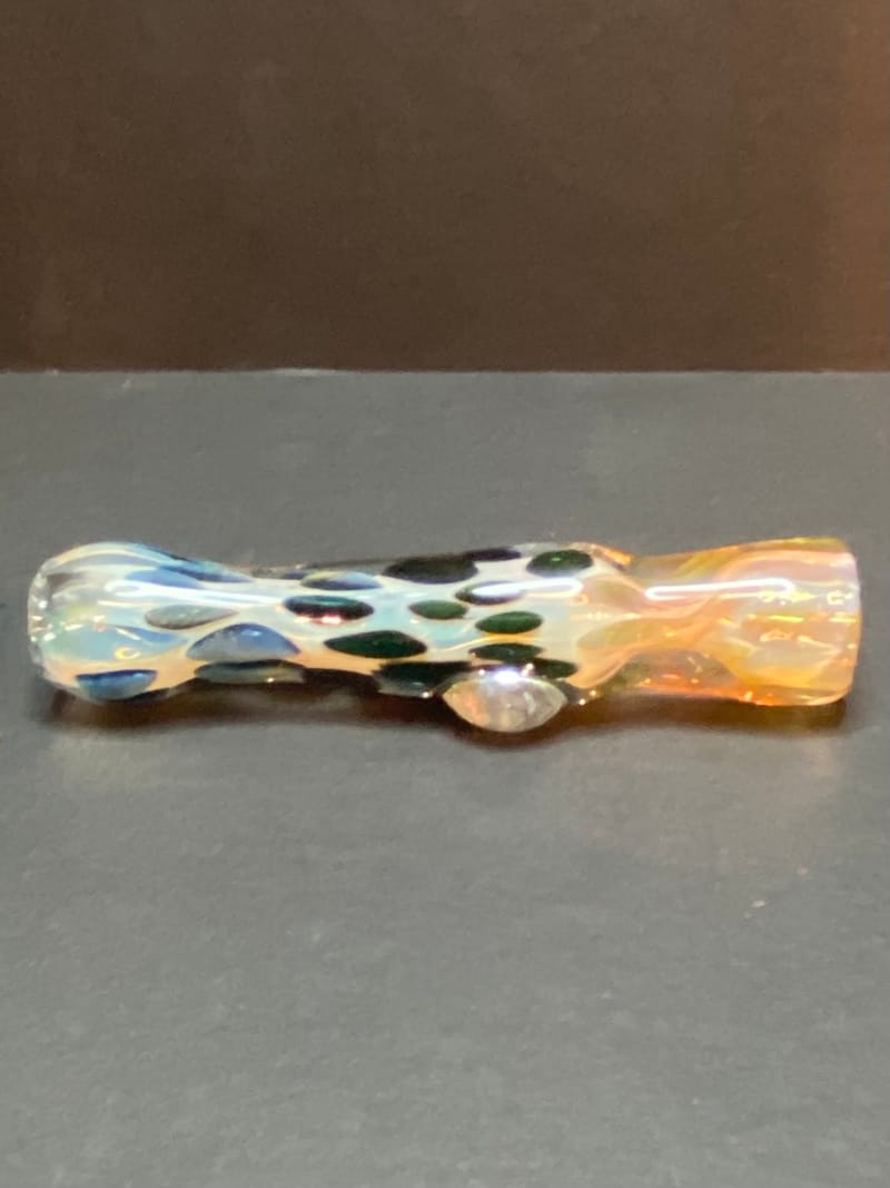 1HT-30: Fumed Inside / Out Pok-A-Dot One Hitter. - Shockers Glass Studio