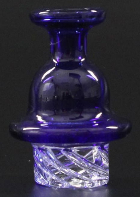 Colored Glass Cyclone Cap - Shockers Glass Studio