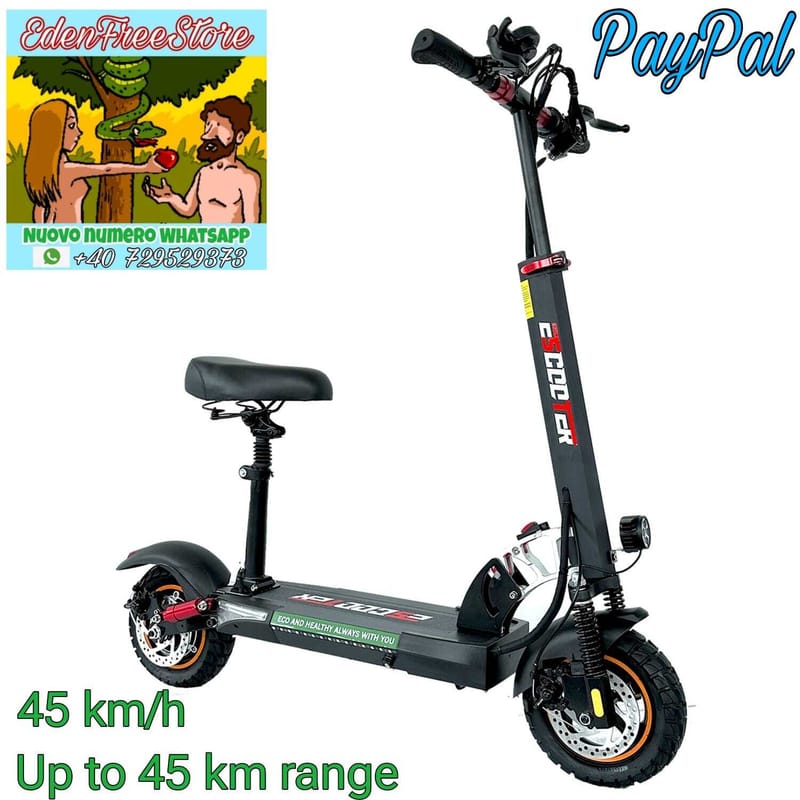 [US] ELECTRIC KICK E-SCOOTER FOR ADULTS L10 45KM 800W 13Ah AND WITH...