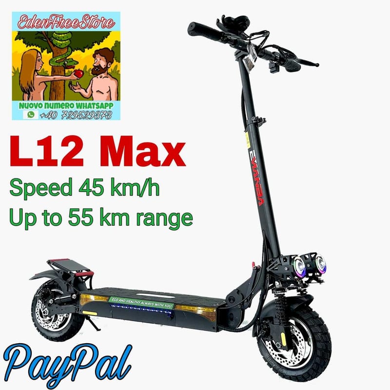 Emanba L12 MAX MONOPATTINO ELETTRICO ADULTI 10" 800W