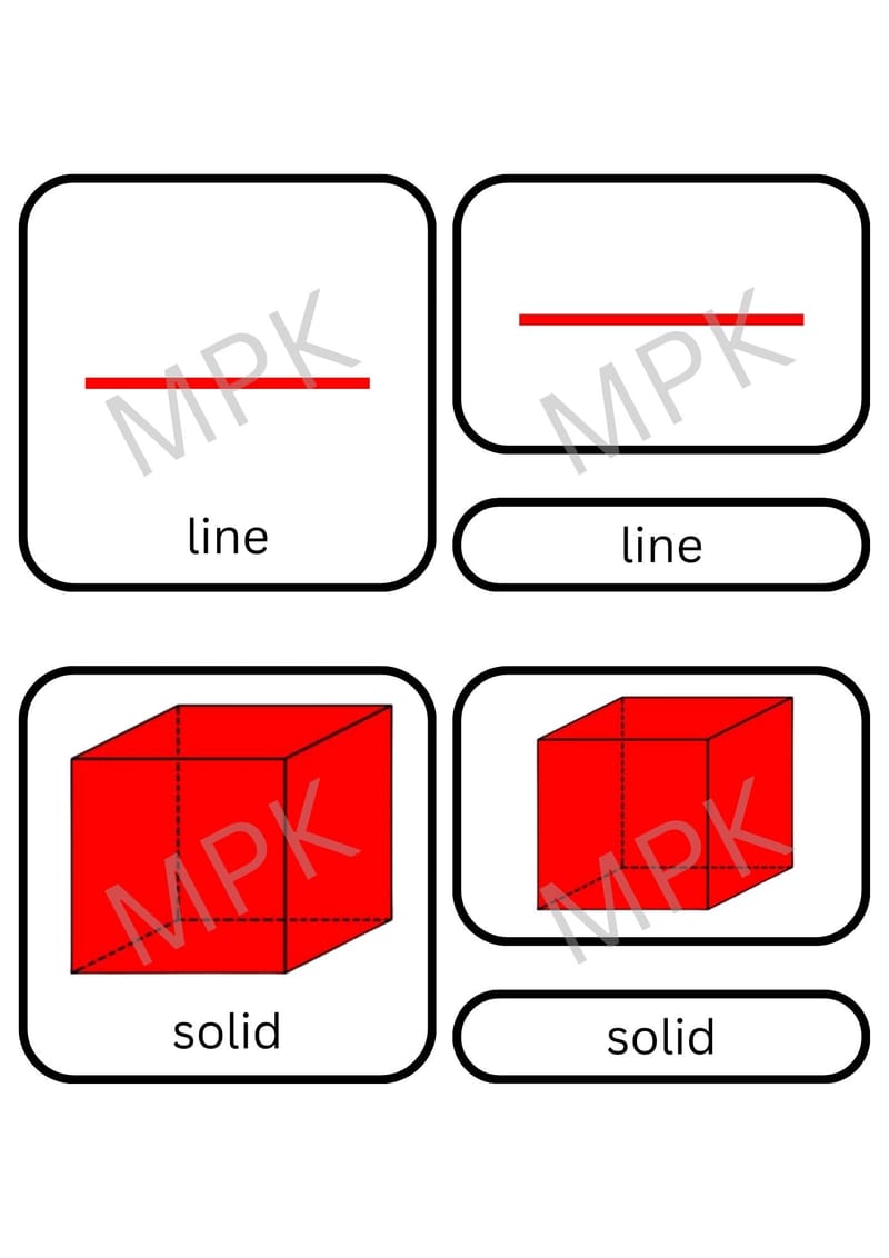 3 Part Counting Cards With Symbol - Montessori Printables Kenya