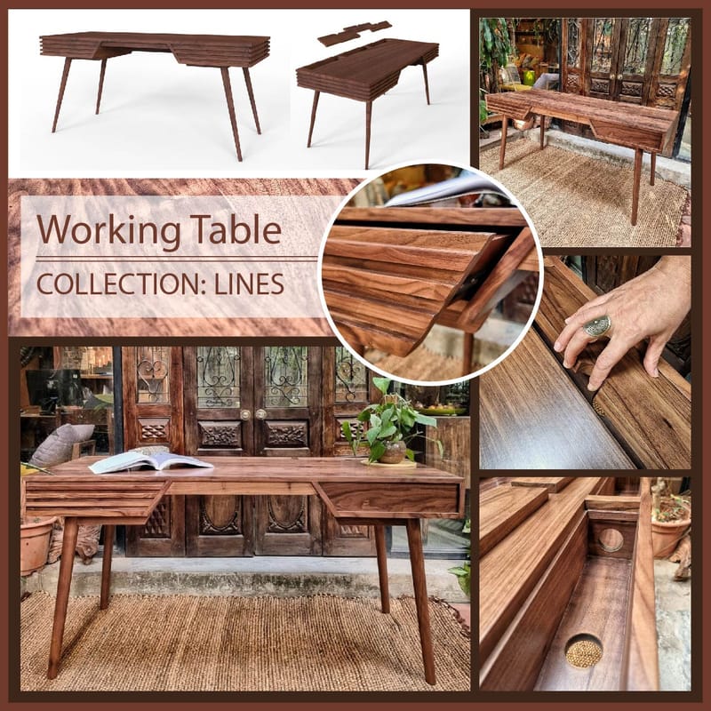 Working Table with Lines