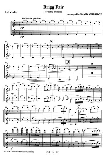 Ashbridge, David The Fanaid Grove for Alto and String Orchestra Set ...