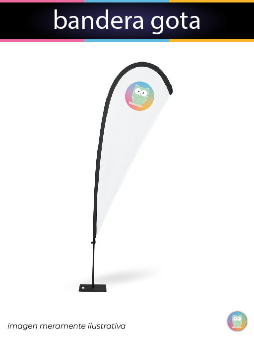 Bandera Banner Gota - Imprenta y Papelería Campanar