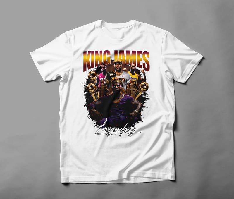 King James Legendary Black - Fresh Prints Collection