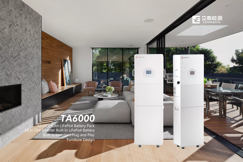 Lithtech TA6000 51.2V 210Ah LiFePo4 All in one inverter built in - Phoenix EMES-Energy