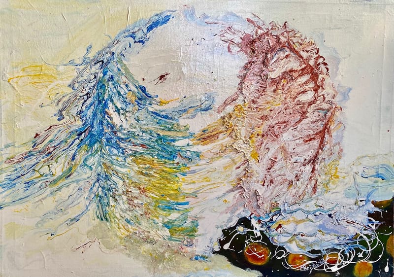 Eternity angel 50 x 70 cm. - mildarai.com