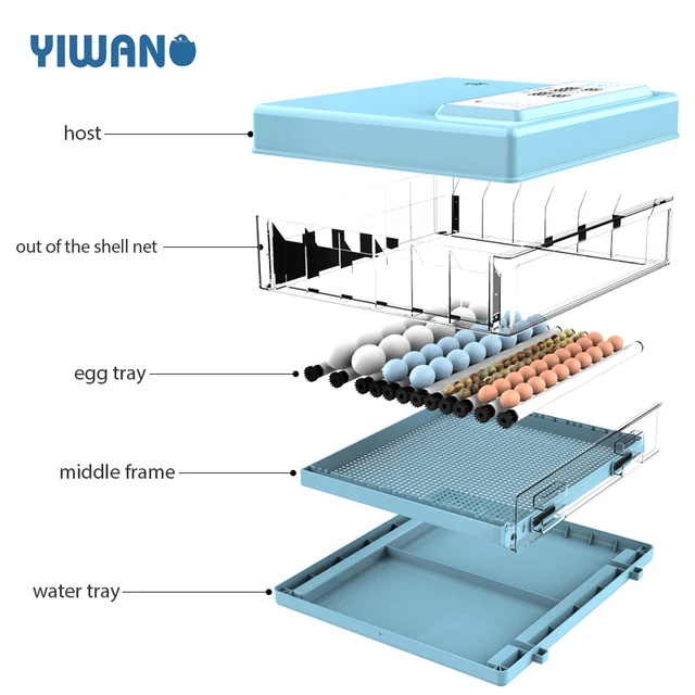 YIWAN drawer type 210 eggs incubator full automatic chicken poultry ...