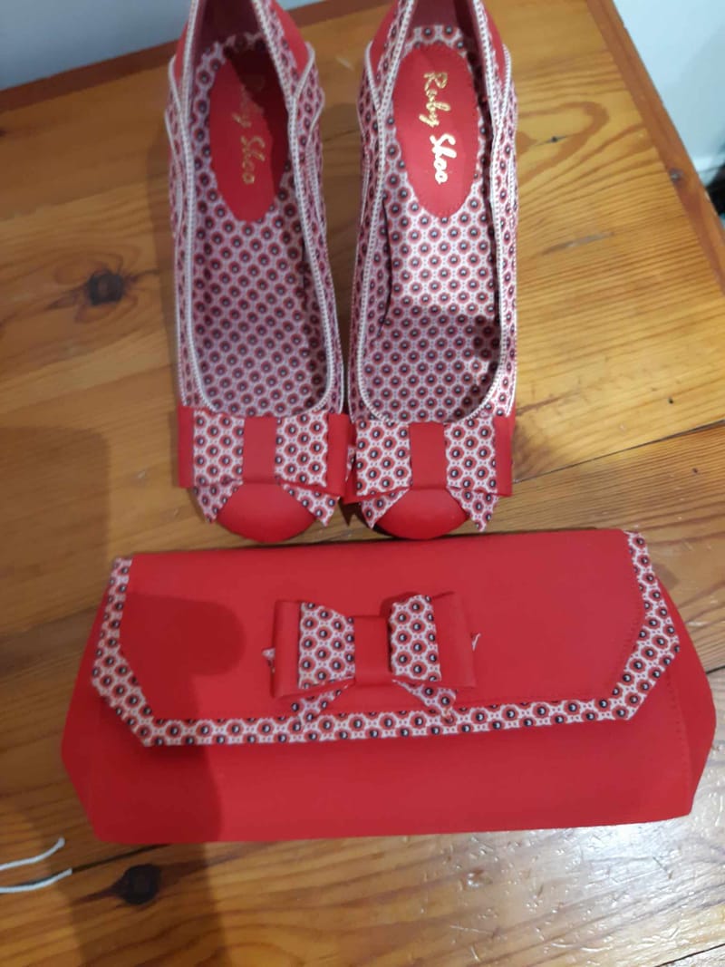 Ruby Shoo Emily pink size 5 & bag - lindsayfashions of Ripon