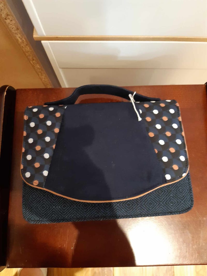 Ruby Shoo Belfast blue spot bag - lindsayfashions of Ripon