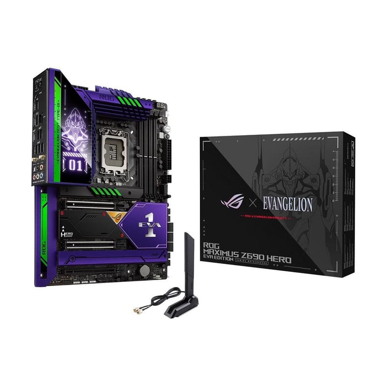 MOTHERBOARD ASUS ROG MAXIMUS Z690 HERO EVA EDITION LGA 1700 - TIENDA ...