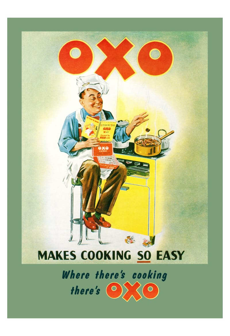 OXO with Hot Milk Display Advert – Circa 1935 - Charlie Poole...