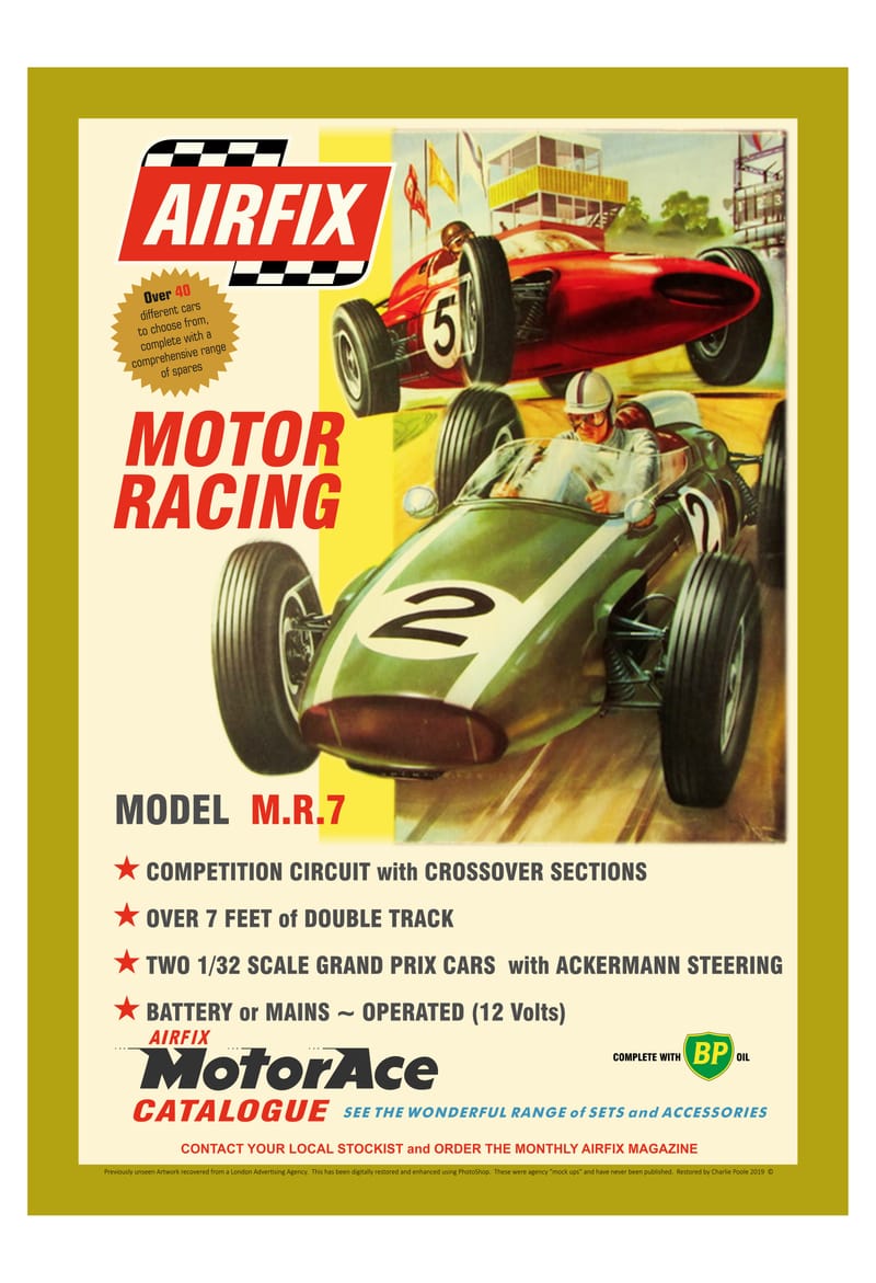 Scalextric - Jim Clark Poster - Charlie Poole Art & Photography