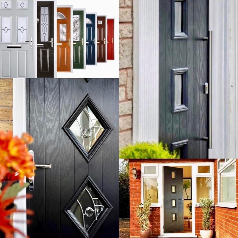 Doors and windows collage - Glaze Style