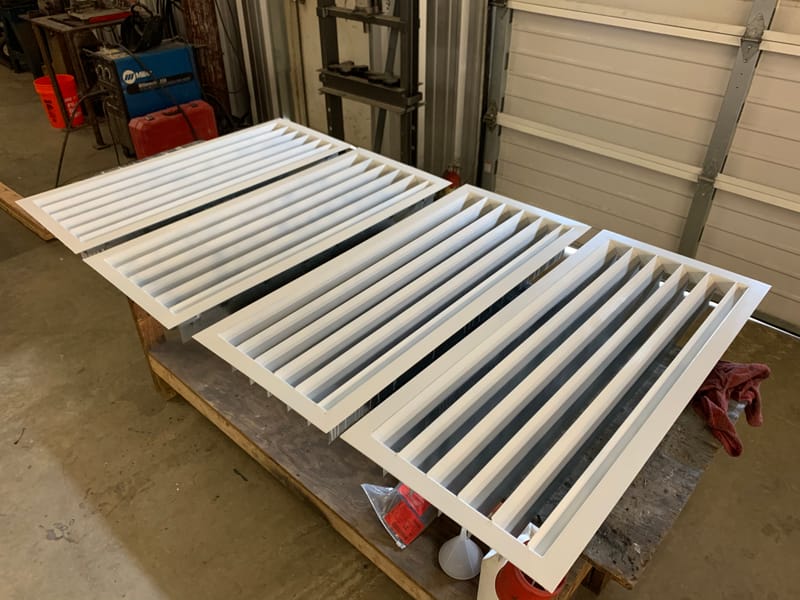 Custom Supply and Return grills - Hasselbach Sheet Metal LLC