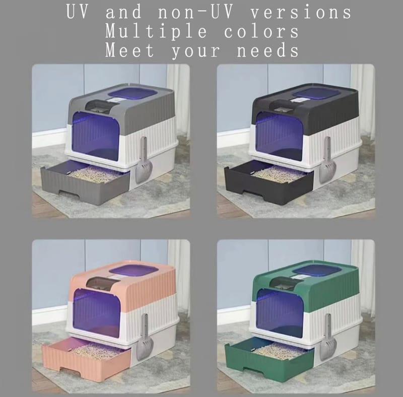 New! Disinfection Ultra Violet light Cat litter Box - Fabi Design