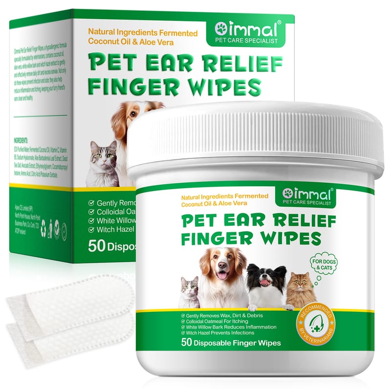 Pets Ear Relief Finger Wipes- 50pcs - Fabi Design