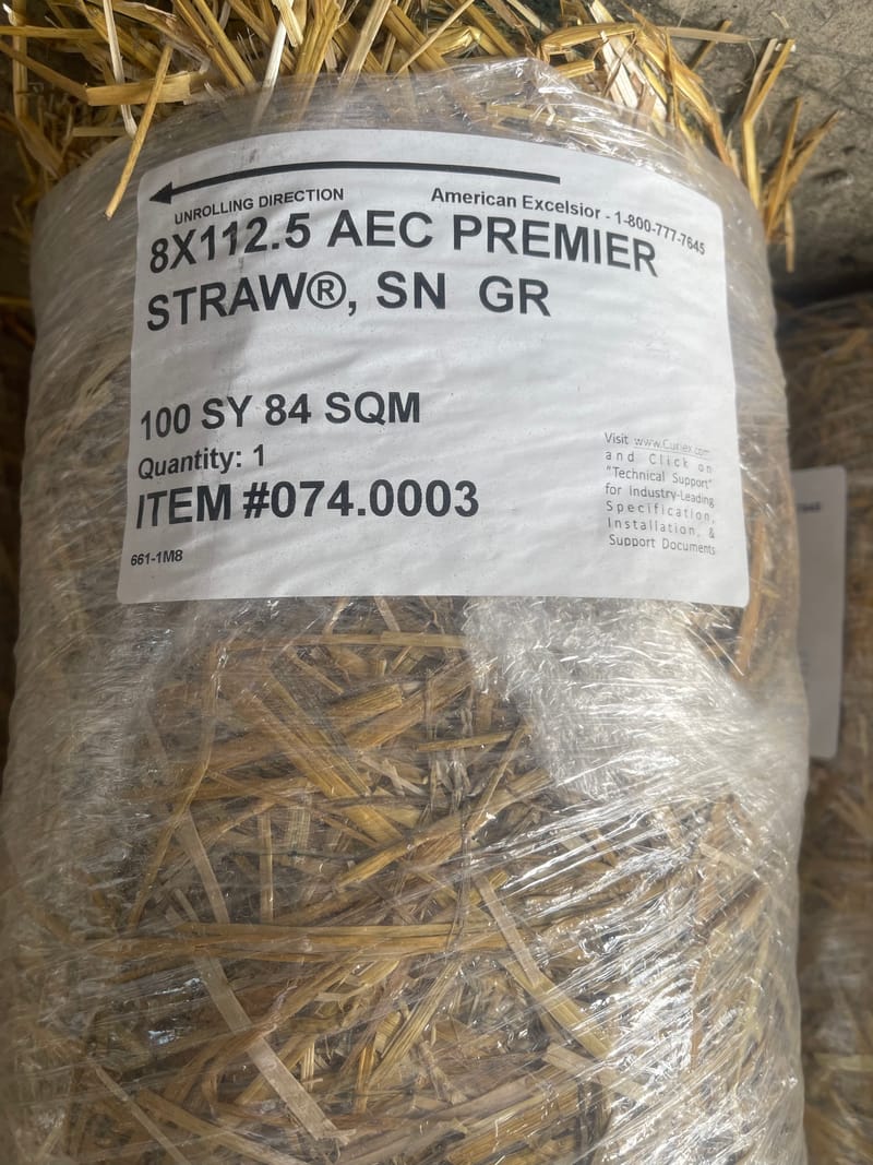 Biodegradable Straw Erosion Control Blankets - www.1ststateseed.com