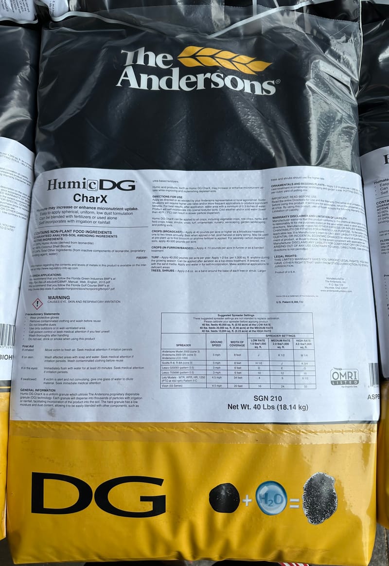 Humic DG CharX 40lb - www.1ststateseed.com