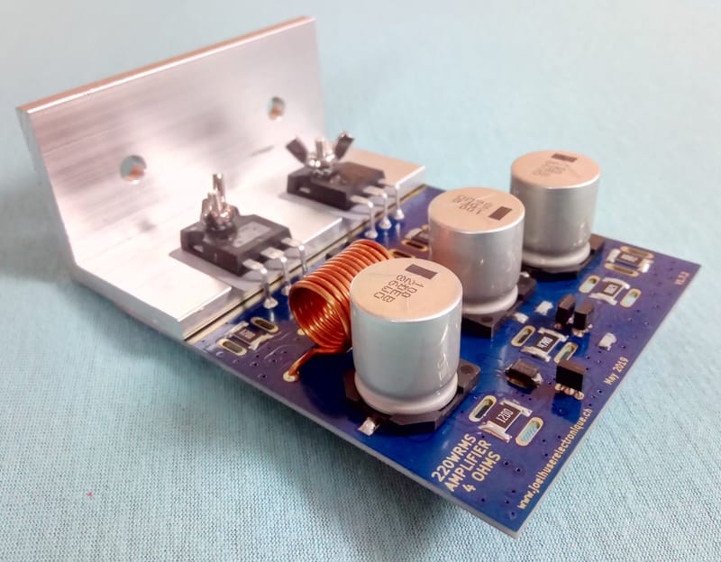 242 [WRMS] single channel audio amplifier core - Joël Huser Électron...