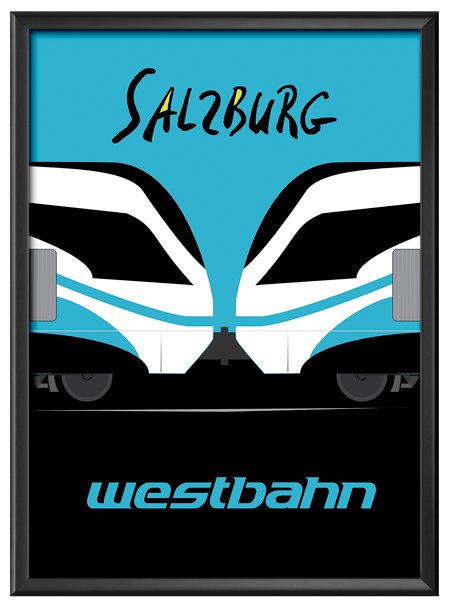 öbb nightjet train poster - Trains by James train posters