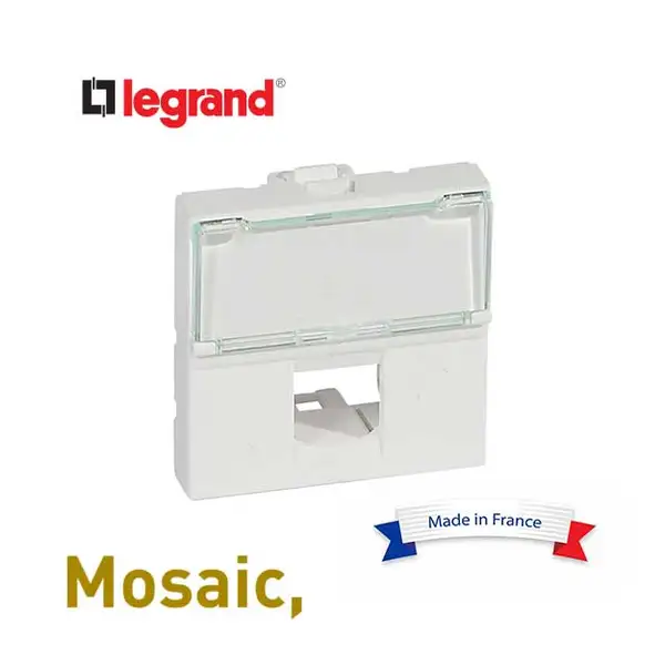 LEGRAND 78602 Faceplate for Single Systimax Connector, 2 Modules