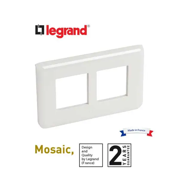 LEGRAND 678013 Plate for 2 x 2 Modules 22.5 x 45 mm
