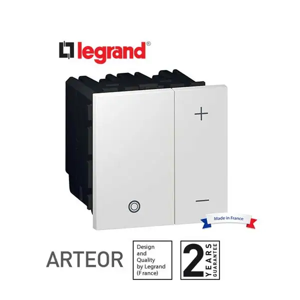 LEGRAND 572239 Dimmer Arteor Universal 2-Wire 2-Modules, White