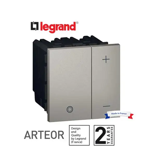LEGRAND 572739 Dimmer Arteor Universal 2-Wire 2-Modules Magnesium