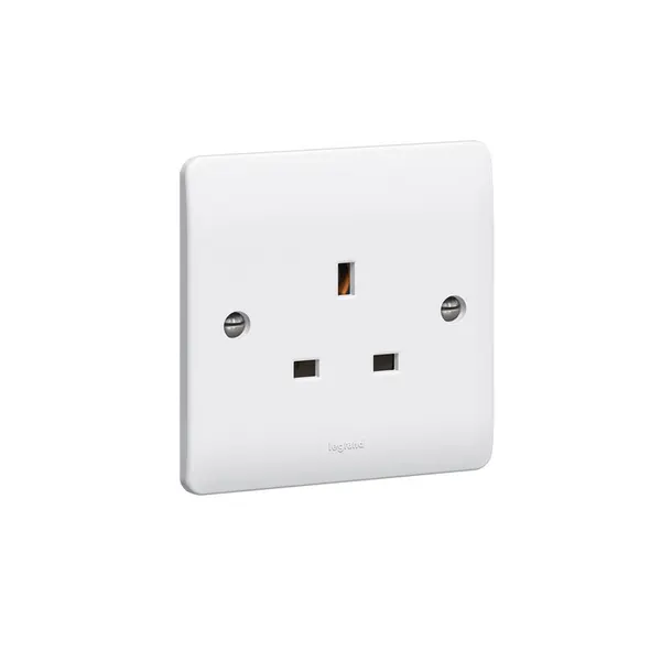 LEGRAND 730065 Socket Synergy 1 Gang 13 A, 250 V~, White