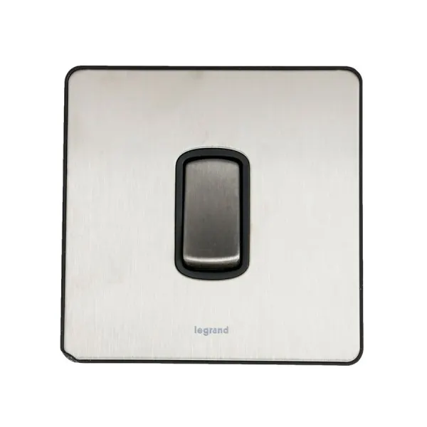 LEGRAND 832005 Intermediate Switch 10A 250V~ Sleek Stainless Steel
