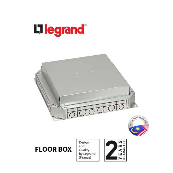 LEGRAND 689634 Screed Floor Backbox, for 3 Compartmen