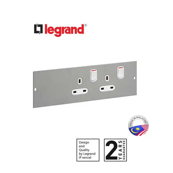 LEGRAND 689666 Floor Boxes Socket Outlet 13A 2G Plates