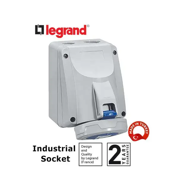 LEGRAND 555354 Surface Mounting Socket IP66/67 250 V~, 16 A, 2P+E