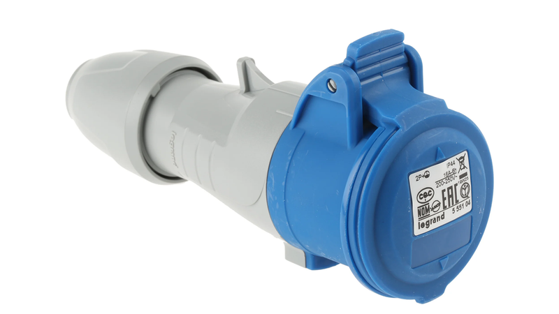 LEGRAND 555104 Mobile Socket P17, IP44, 200/250 V~, 16 A, 2P+E