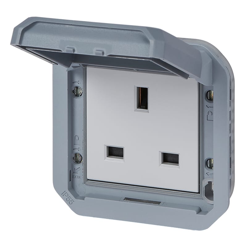 LEGRAND 69585 Socket Outlet Plexo IP55 13A 2P+E Screw Terminals- Mo
