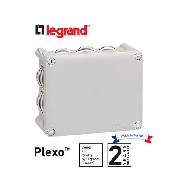LEGRAND 92052 Box Plexo IP 55 180x140x86 - 10 Entry Membrane Gl