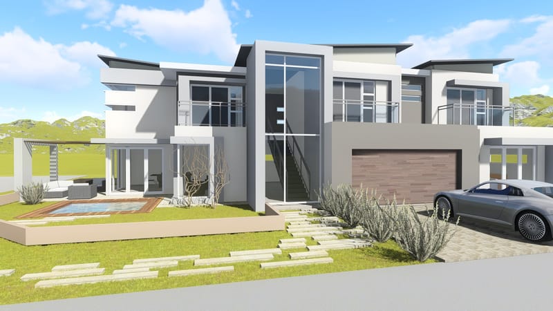 3 Bedroom House 250sqm - MMADO building plans.co.za