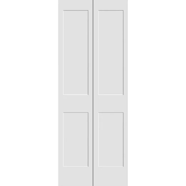 SHAKER STYLE SOLID CORE TWO PANELS BIFOLD DOOR - AMERICAN CARPENTRY ...