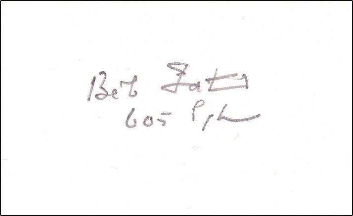 Foster, Robert - pencil signature - CCB Aviation