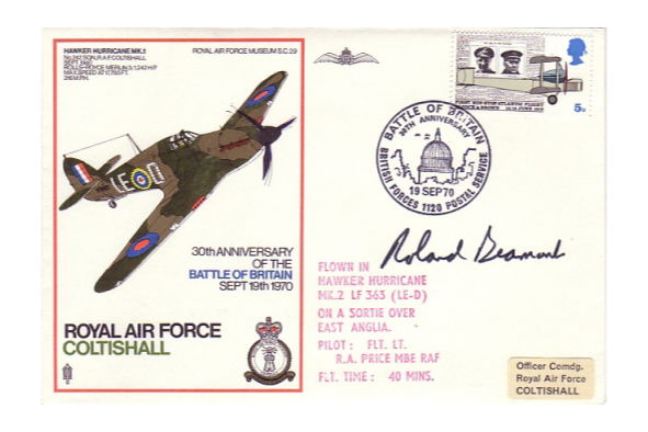 RAF Coltishall - signed by R. Beamont - CCB Aviation