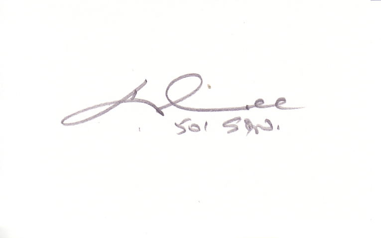 Lee, K. - pencil signature - CCB Aviation