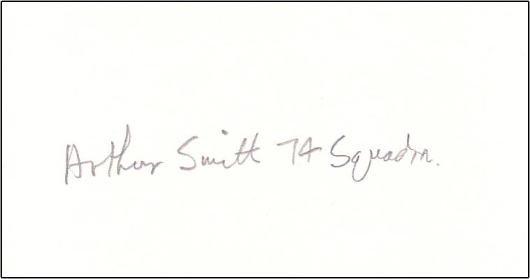 Smith, A. - pencil signature - CCB Aviation