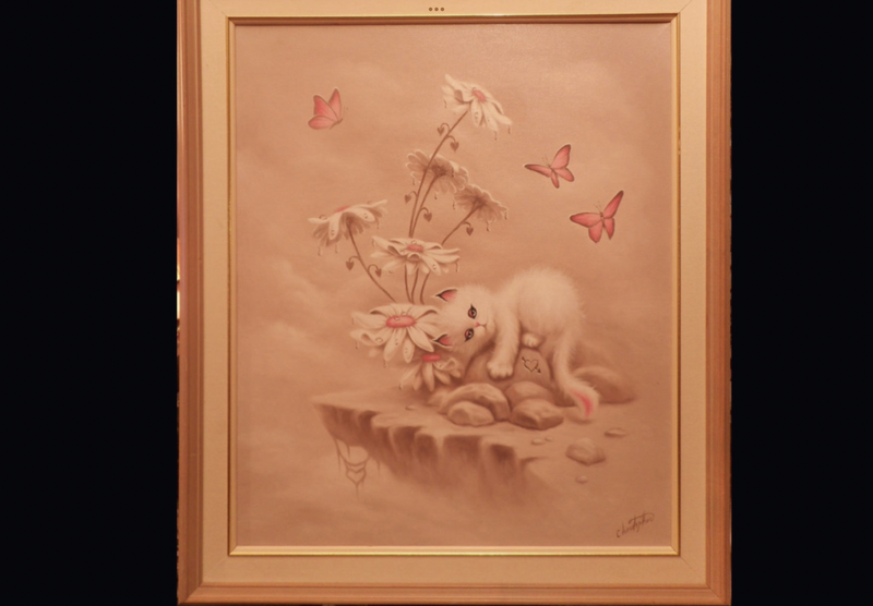 WHITE KITTEN……Oil on Canvas…… - Christopher Pollari Artist