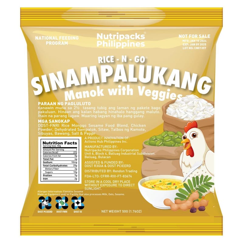 Ready-to-Cook Rice Porridge - Nutripacks Philippines Corporation