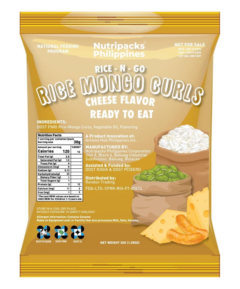 Sour Cream Rice Mongo Curls - Healthy Savory Snack | Rice-N-Go®