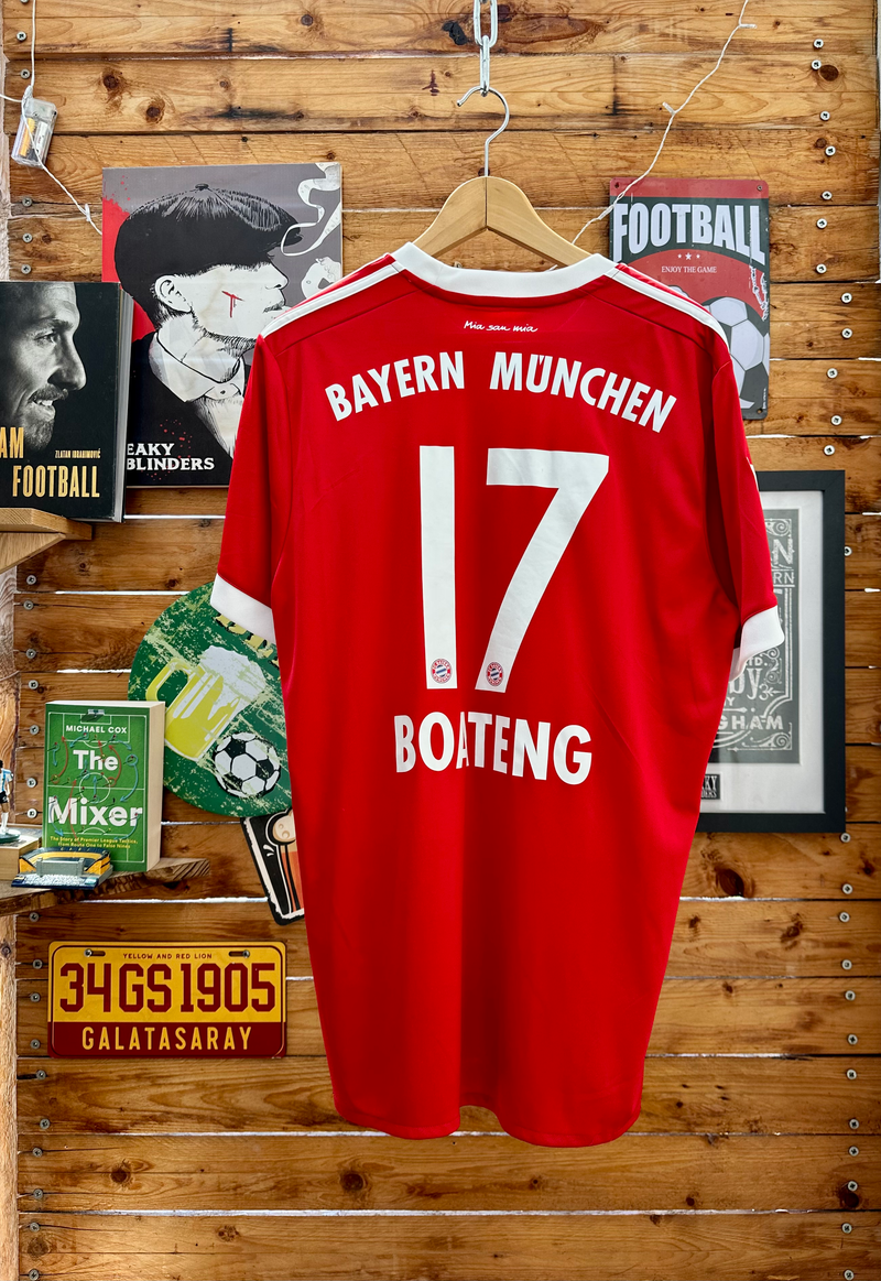 Jerome Boateng #17 - Authentic 2016-2017 Bayern Munich Home Jersey ...