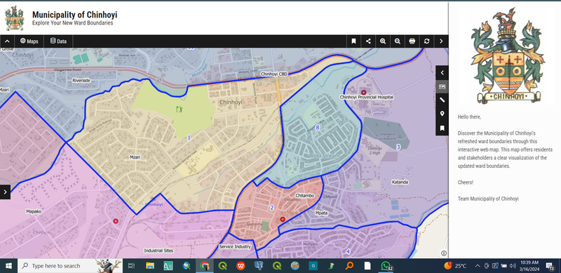 Explore Chinhoyi's New Ward Boundaries: Interactive Web Map & PDF Maps